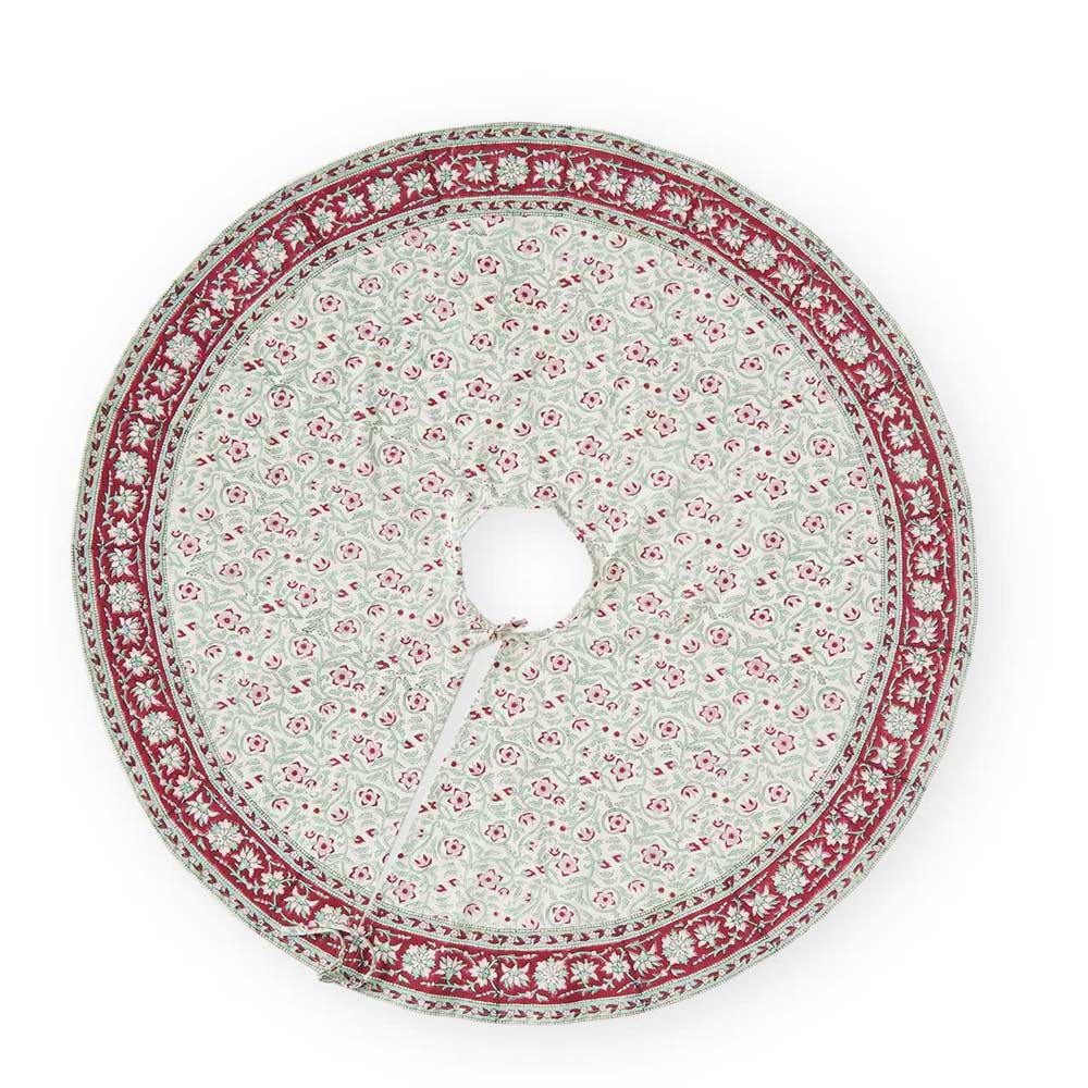 Handcrafted 100% Cotton Winter Berry Tree Skirt - Fair Trade – Taraluna ...