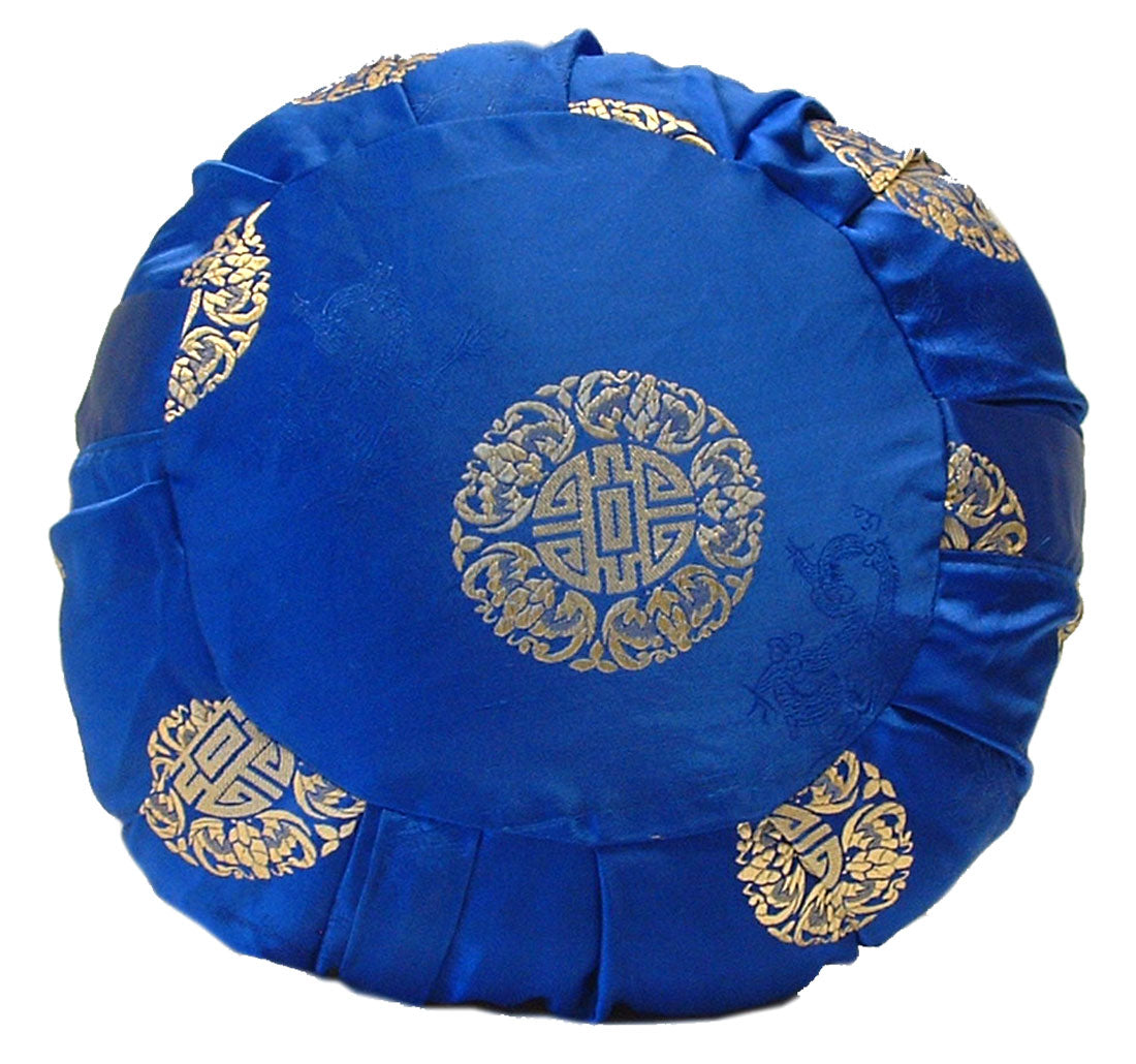 Zen Zafu Yoga & Meditation Cushion with Silk Brocade Cover – Taraluna ...